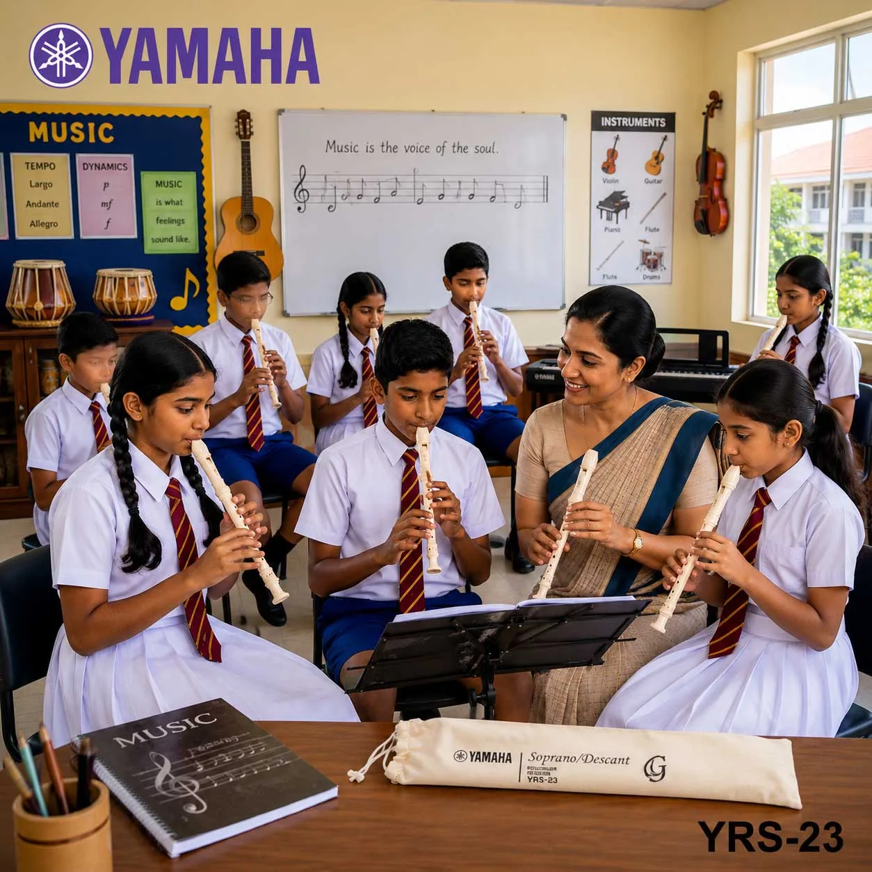 Buy Yamaha YRS 23 Descant Soprano Recorder ( YRS-23 ) For Western Music ...